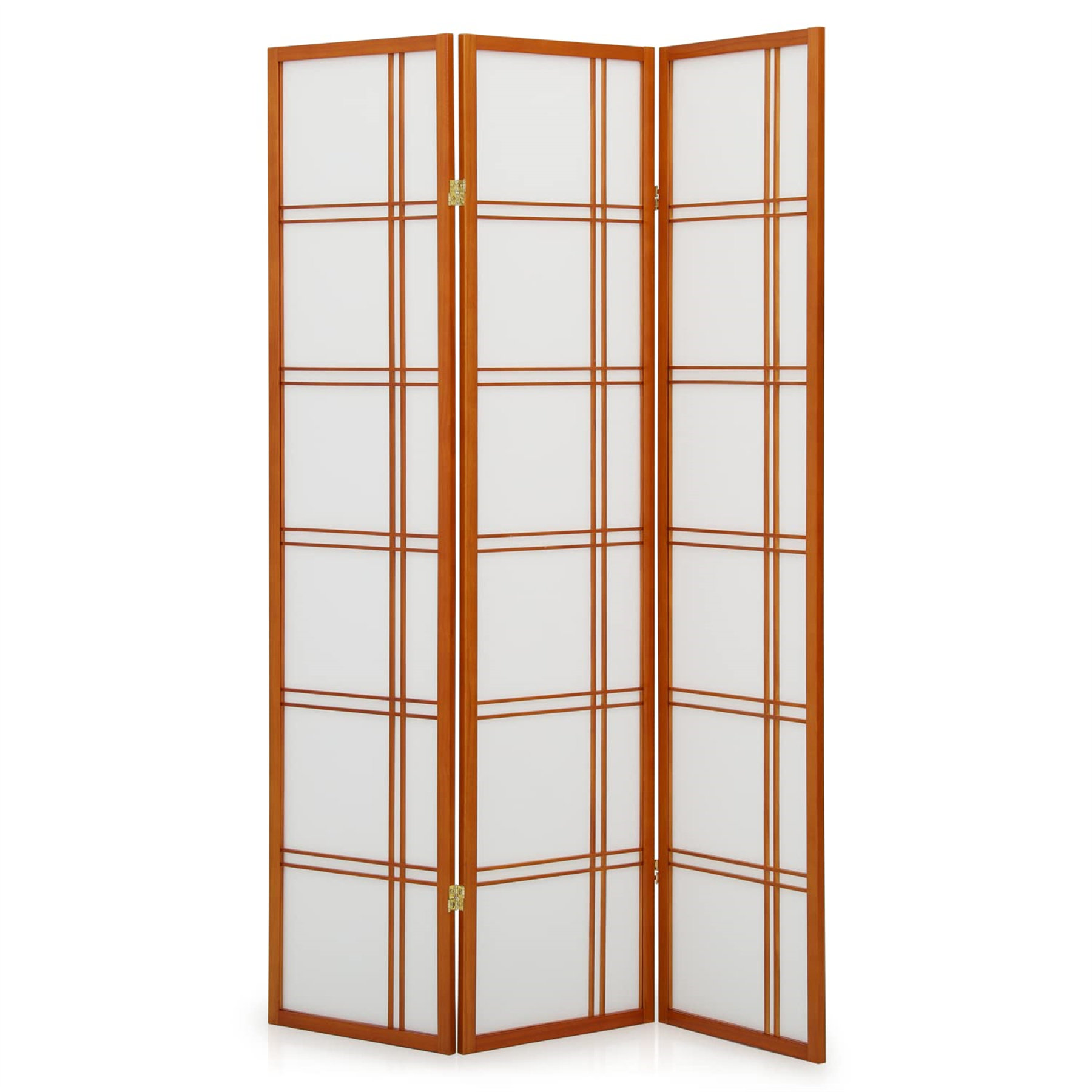Latitude Run® 3 Panel Foldable Wood Room Divider, 5.8ft Tall Partition ...