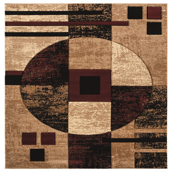 Corrigan Studio® United Weaver Bristol Epsilon Burgundy Rectangle 1''10 ...