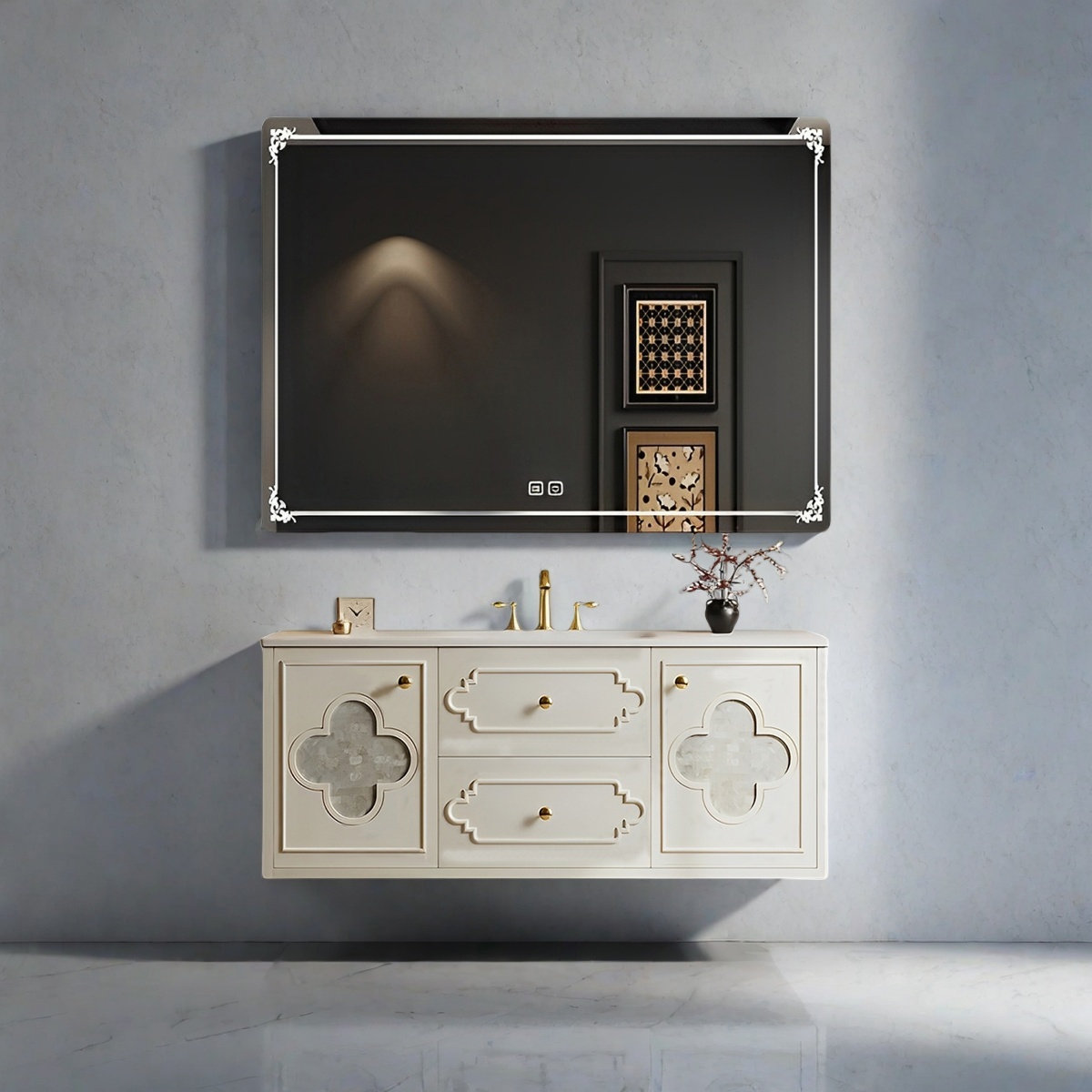 Backop French vintage style rest room bathroom cabinet - Wayfair Canada