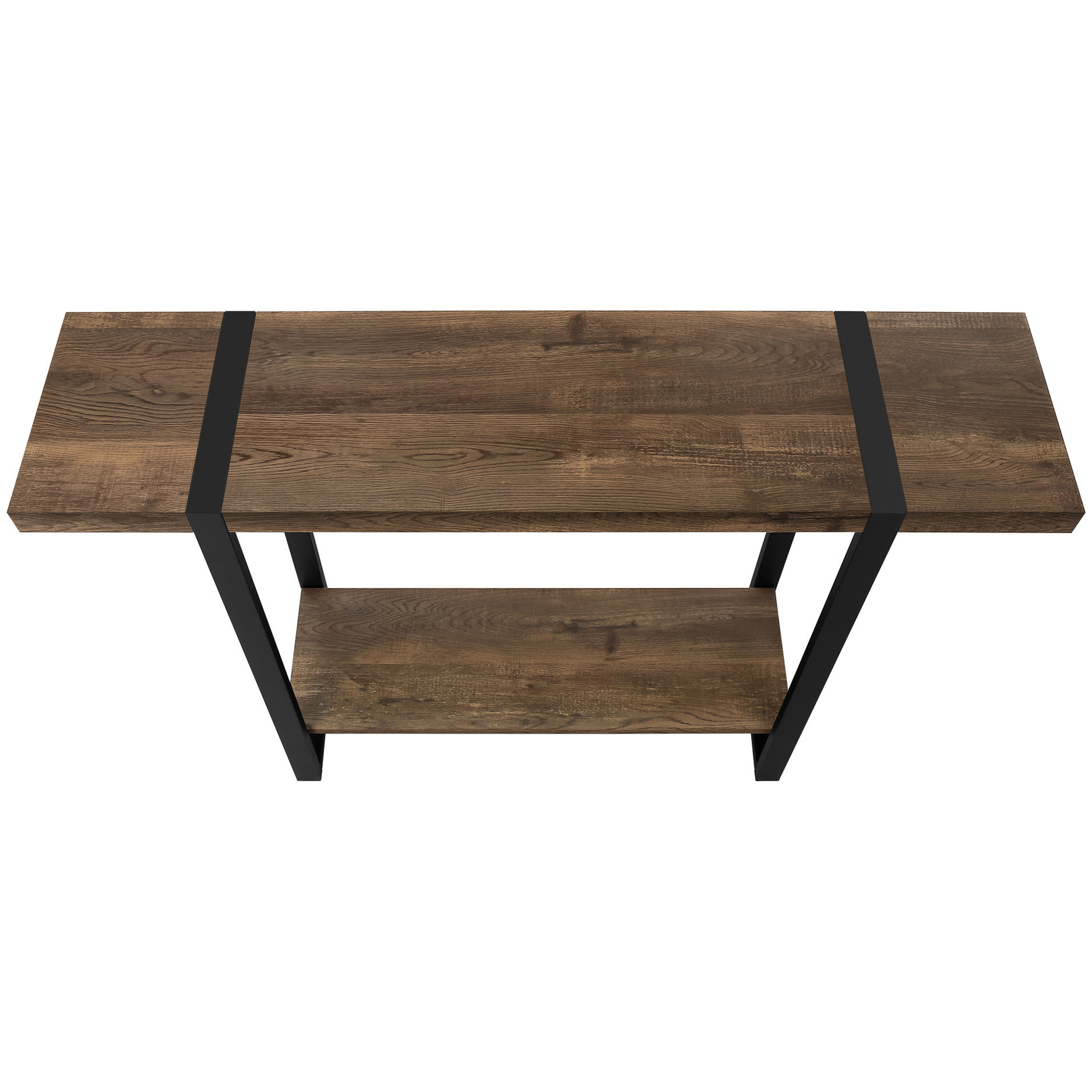 Latitude Run® Modern Console Table For Entryway - Brown Wood-Look ...