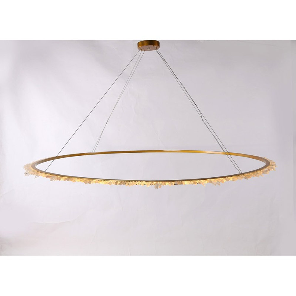 Everly Quinn Kulpsville Light Brass Prometheus Ring Pendant Chandelier ...