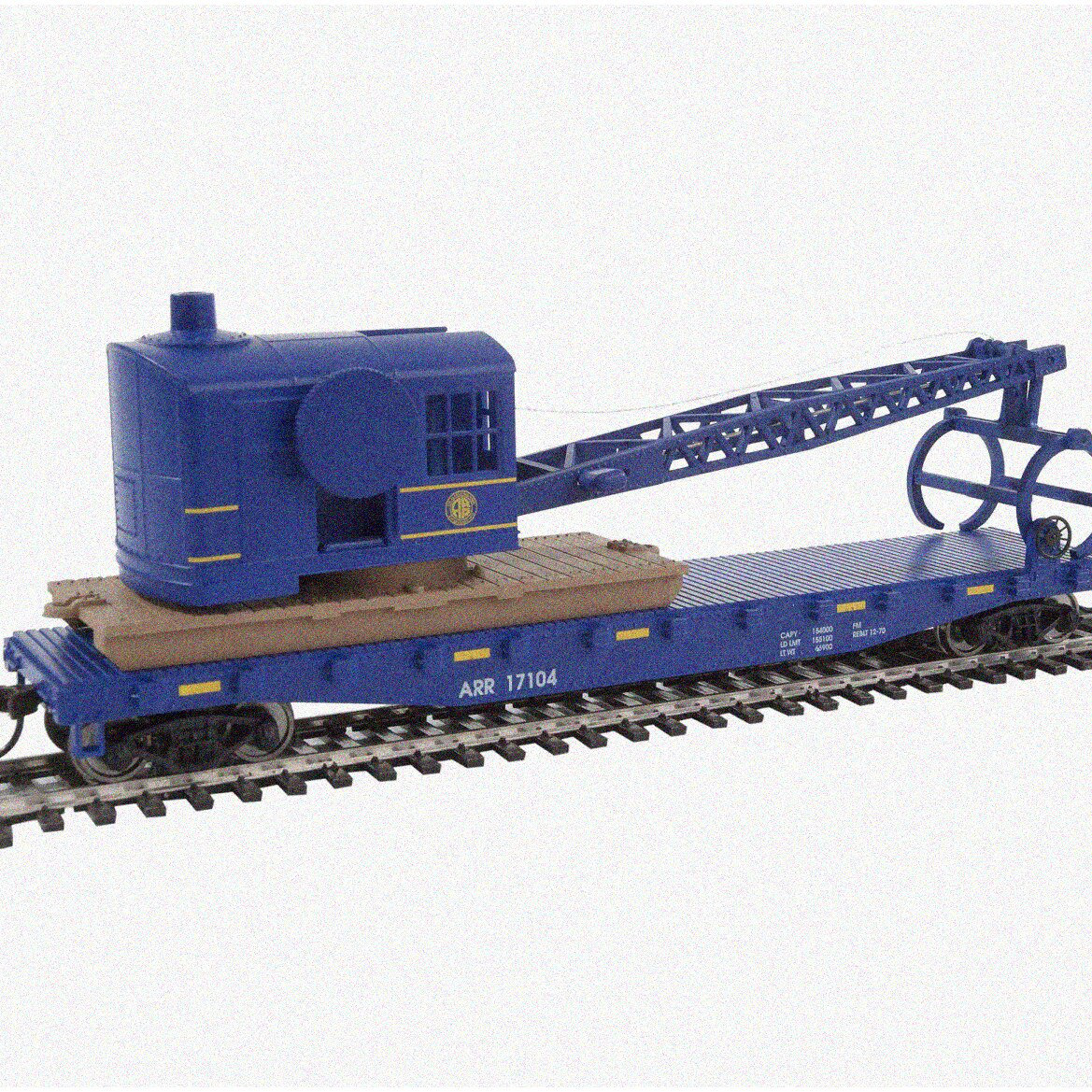 BRBCA HO Scale Logging Crane Flatcar 17104 | Wayfair