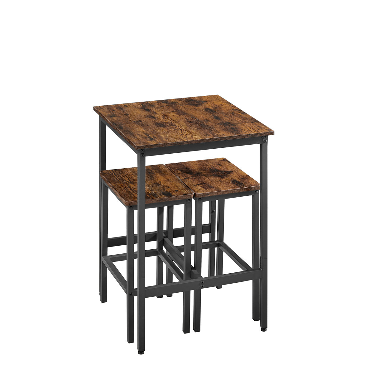 Builddecor Industrial Style Bar Table Set With Stable Structure And ...