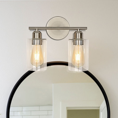 Wayfair | 2 Light Antique Brass Bathroom Vanity Lighting You'll Love in ...