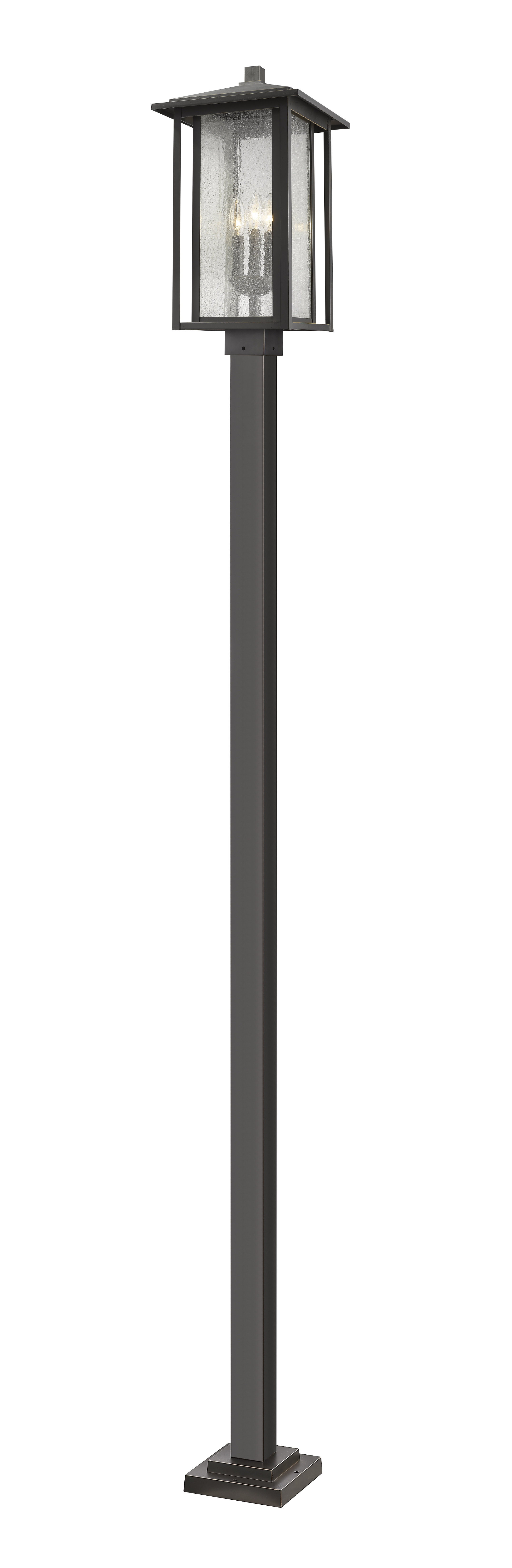 Lark Manor™ Iwan 3 -Light 106.69" H Hardwired Lamp Post | Wayfair