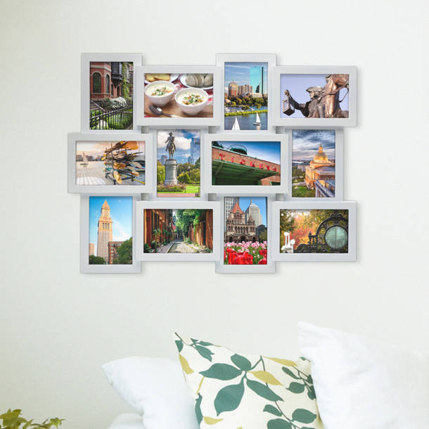 MELANNCO 6 Opening Collage Frame- Displays,14.7x20.8 Inch, Distressed ...
