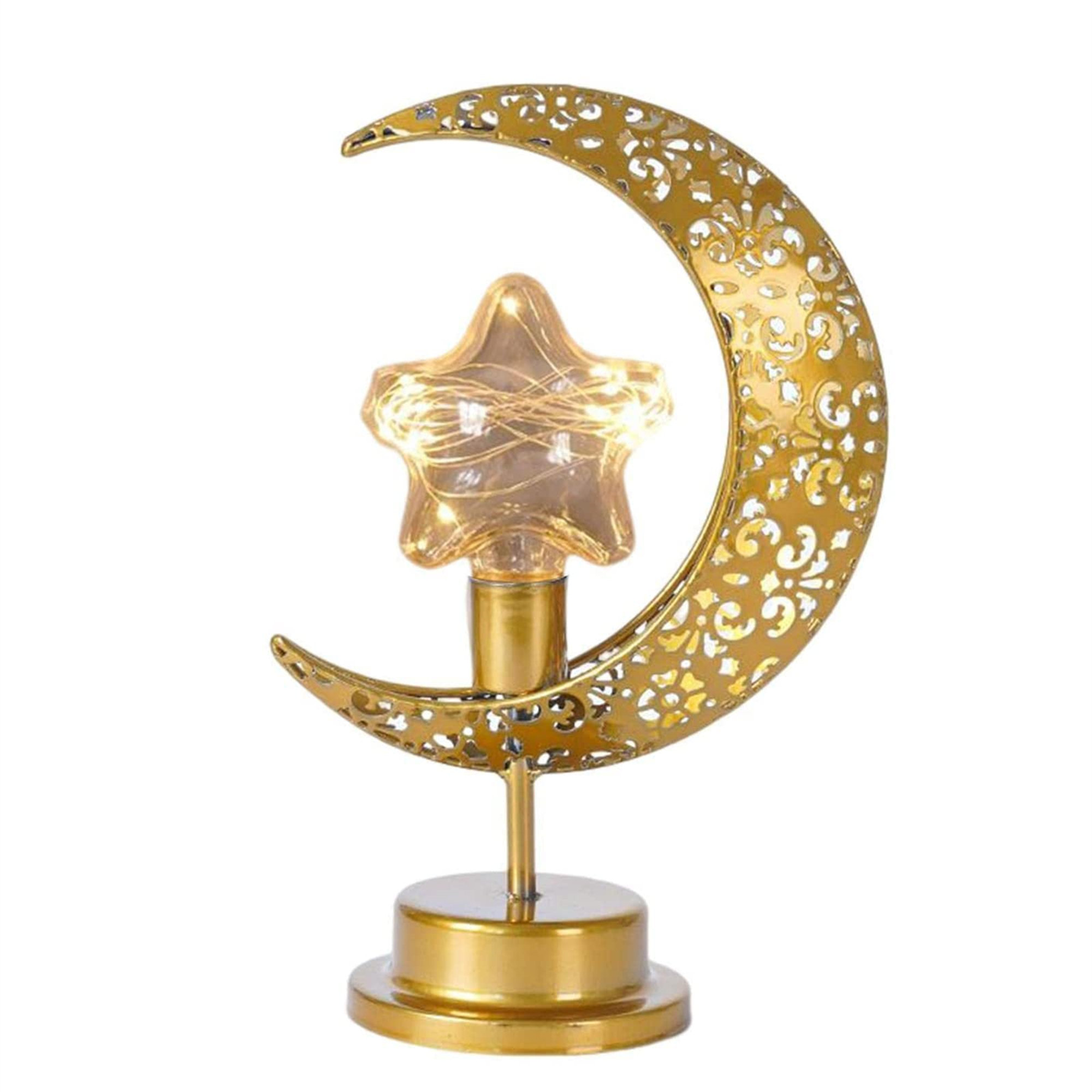 Mercer41 Tathana LED Moon Light Table Lamp,Enchanted Lunar Star Lamp ...