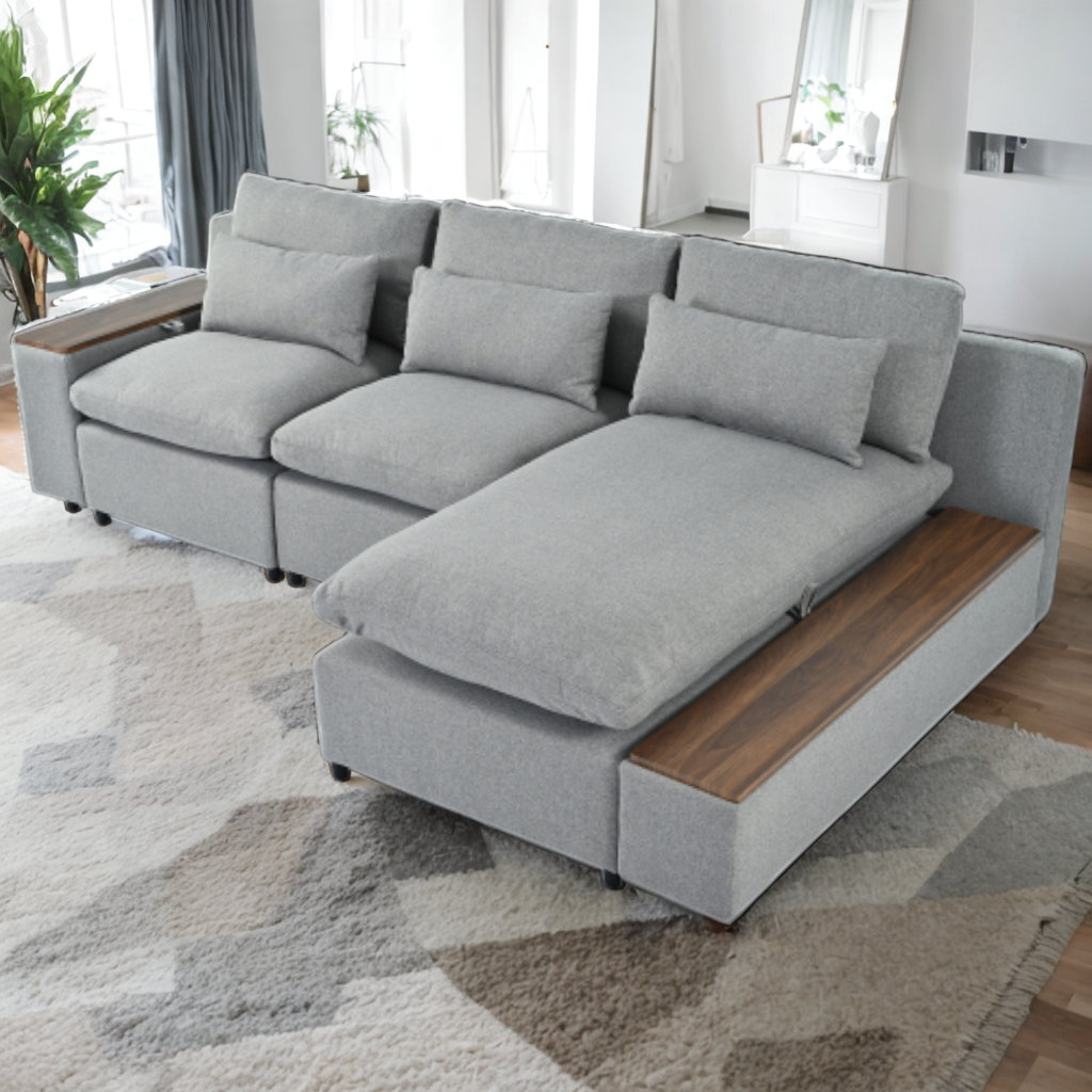 Wonderfulsky Multi-Functional Sofa with Storage L-shaped Modular ...