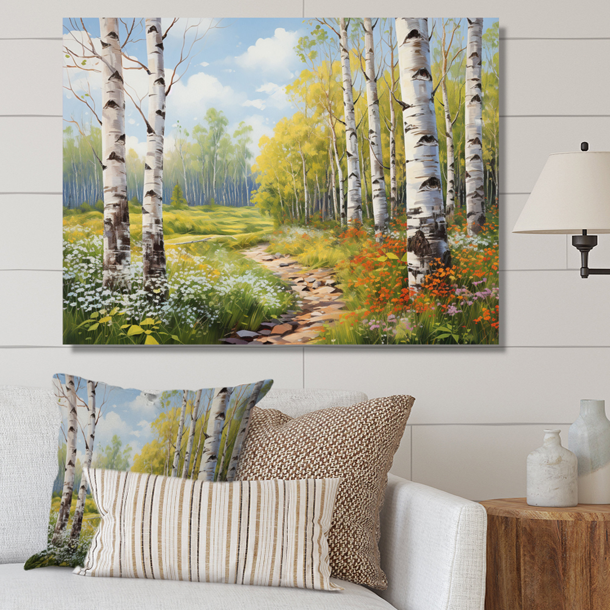 Loon Peak Birch Woods Spring Awakening II - Tree Birch Canvas Prints ...
