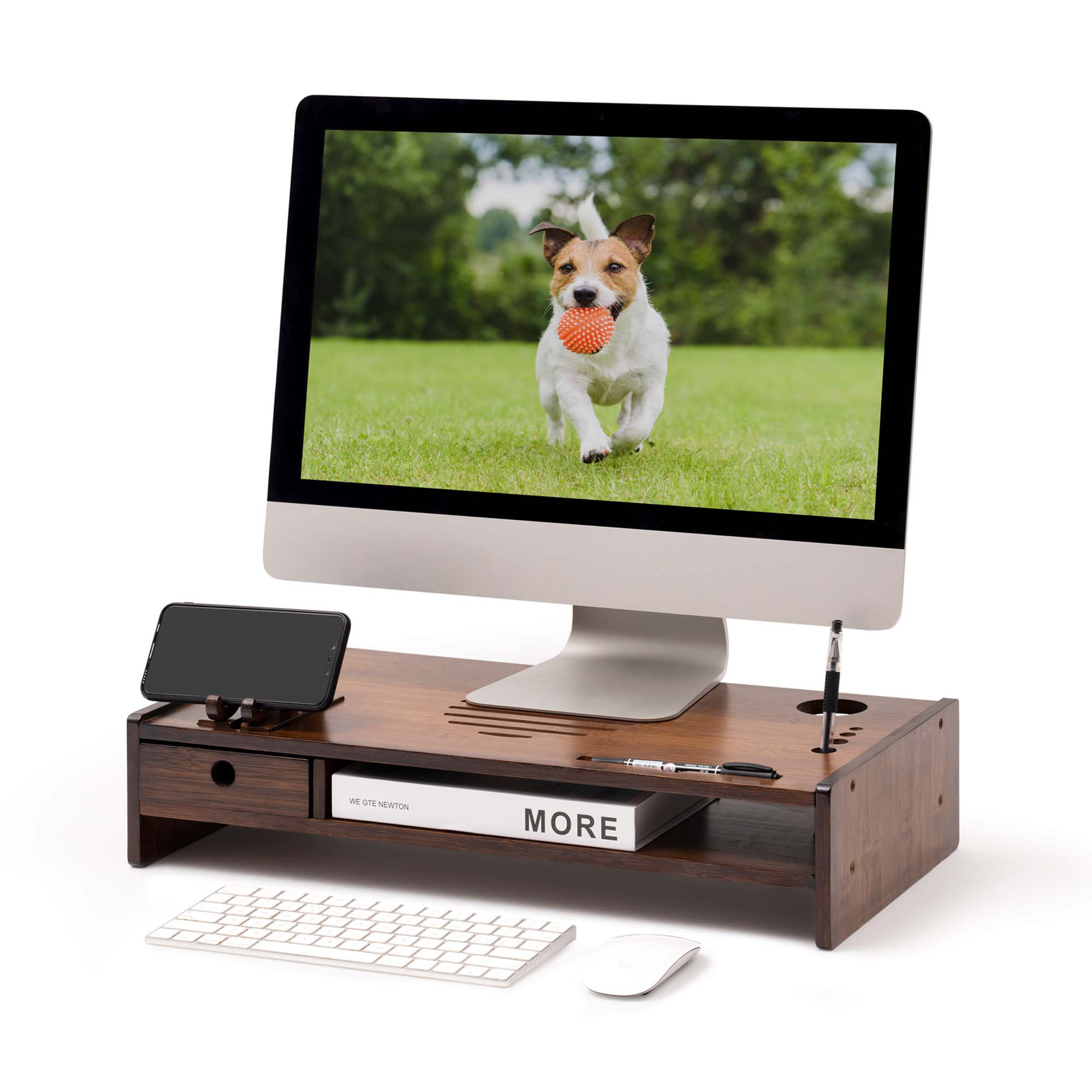 Inbox Zero Wood Monitor Stand Riser - Wayfair Canada