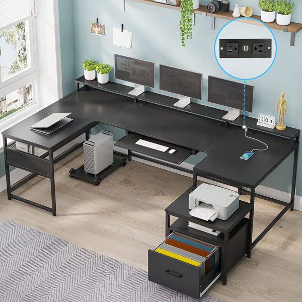 Trent Austin Design® Keon U-Shaped Computer Desk & Reviews | Wayfair