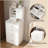 Brayden Studio® 3-in-1 Dressing Table with LED Mirror & Storage Stool ...