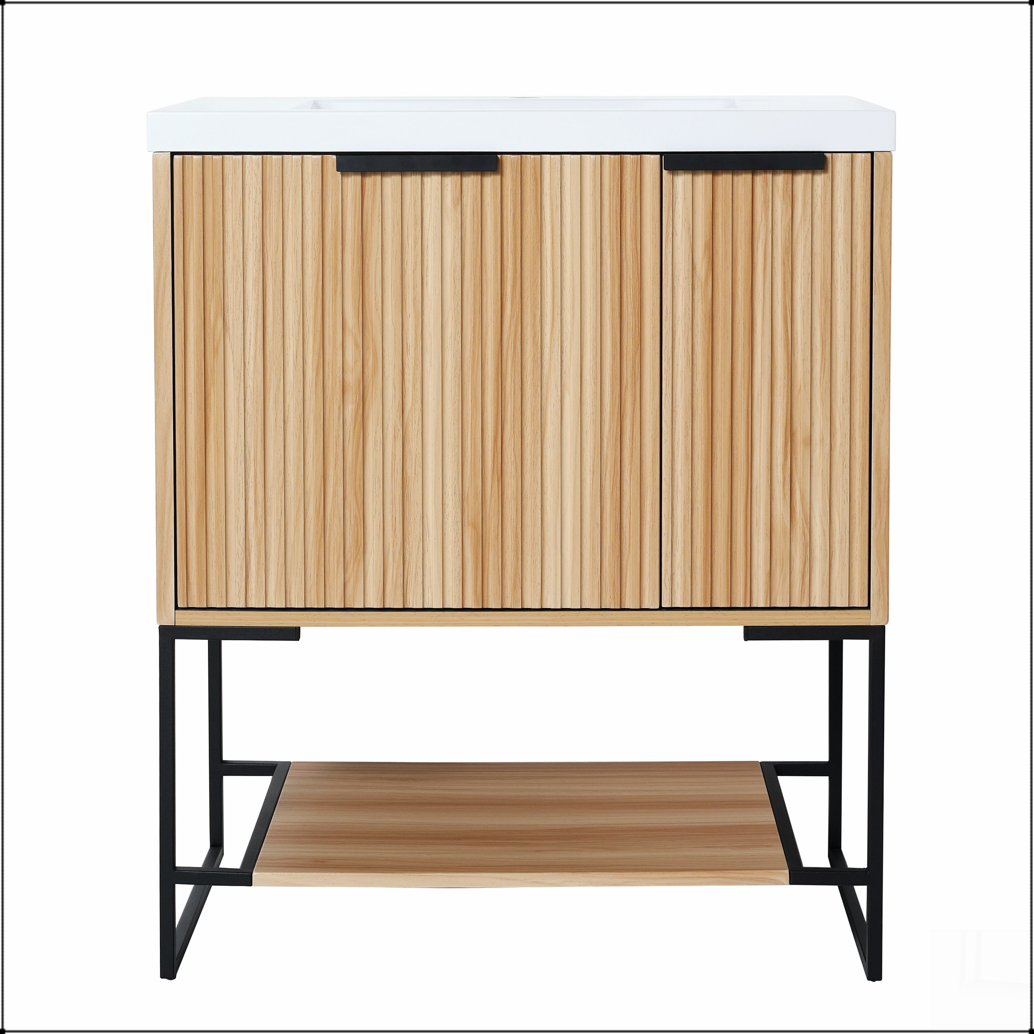 Ebern Designs 30 Inch Freestanding Bathroom Vanity With Resin Basin ...