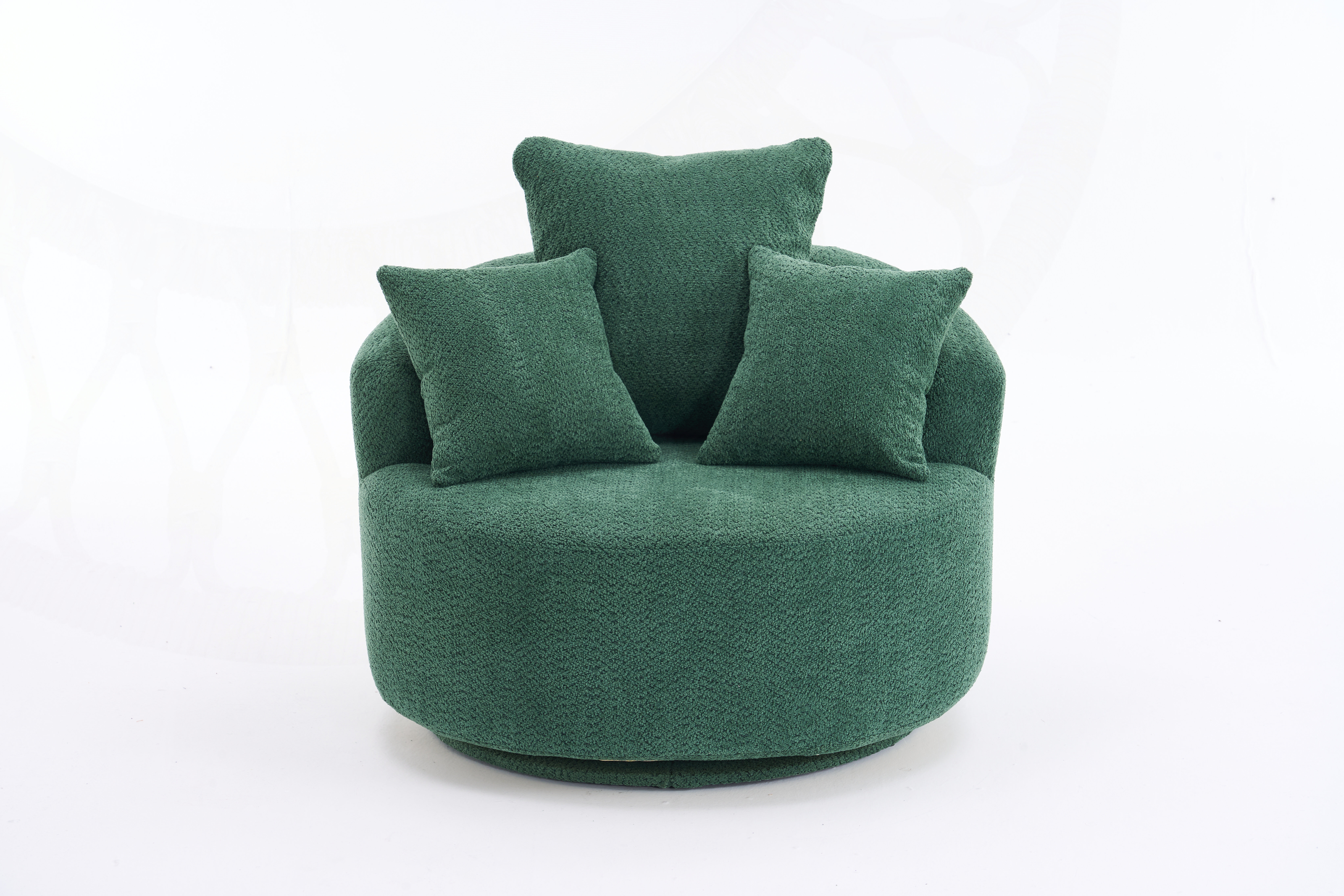 Mercer41 360° Swivel Barrel Traci with Removable Pillows and High ...