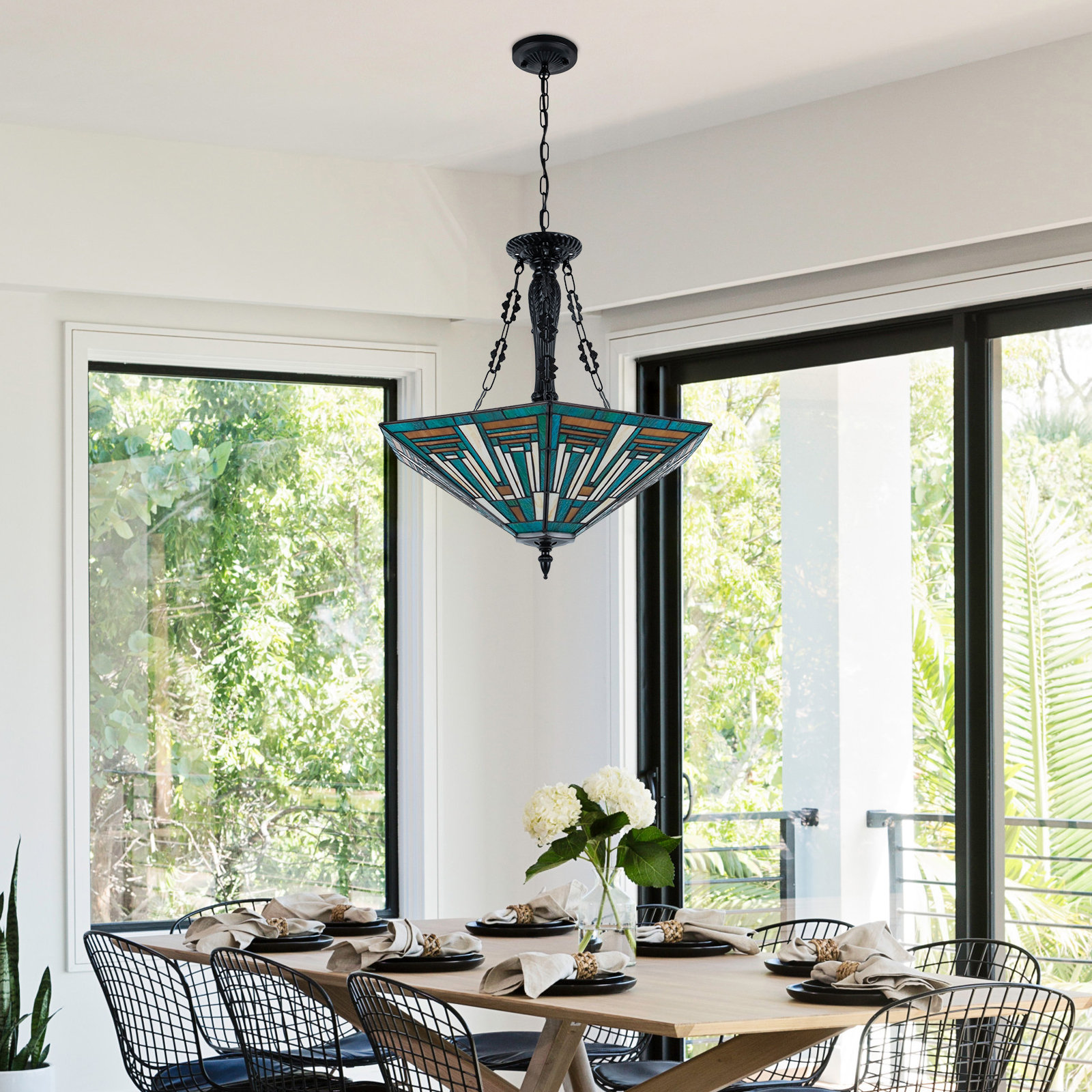 Astoria Grand Pendant Light Fixture Glass Ceiling Pendant Adjustable ...