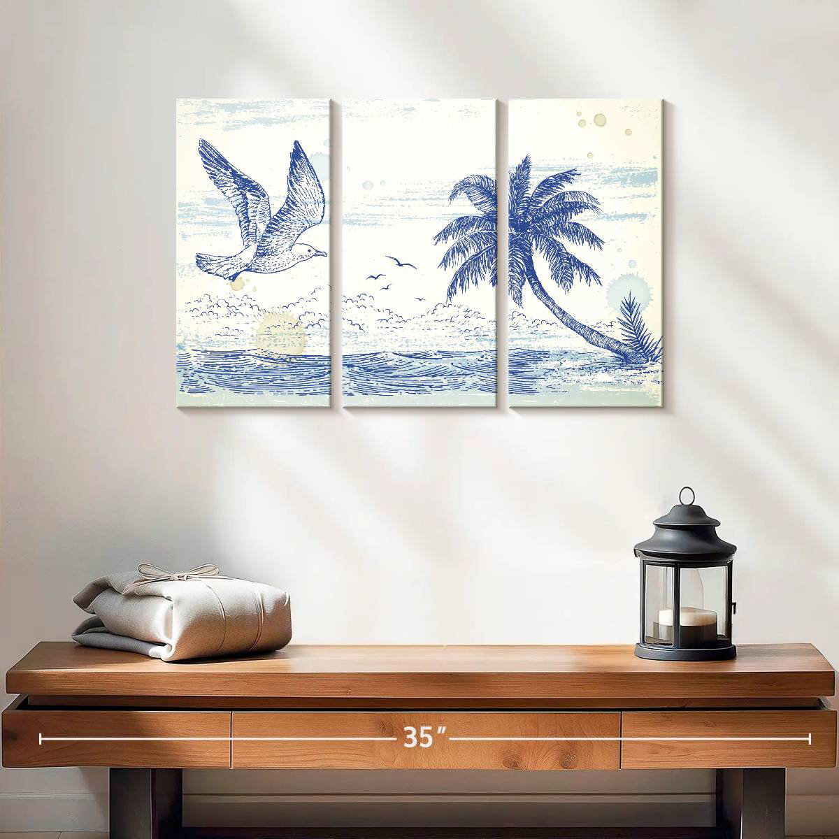 Ebern Designs Brampt Summer Beach Drawing | Wayfair