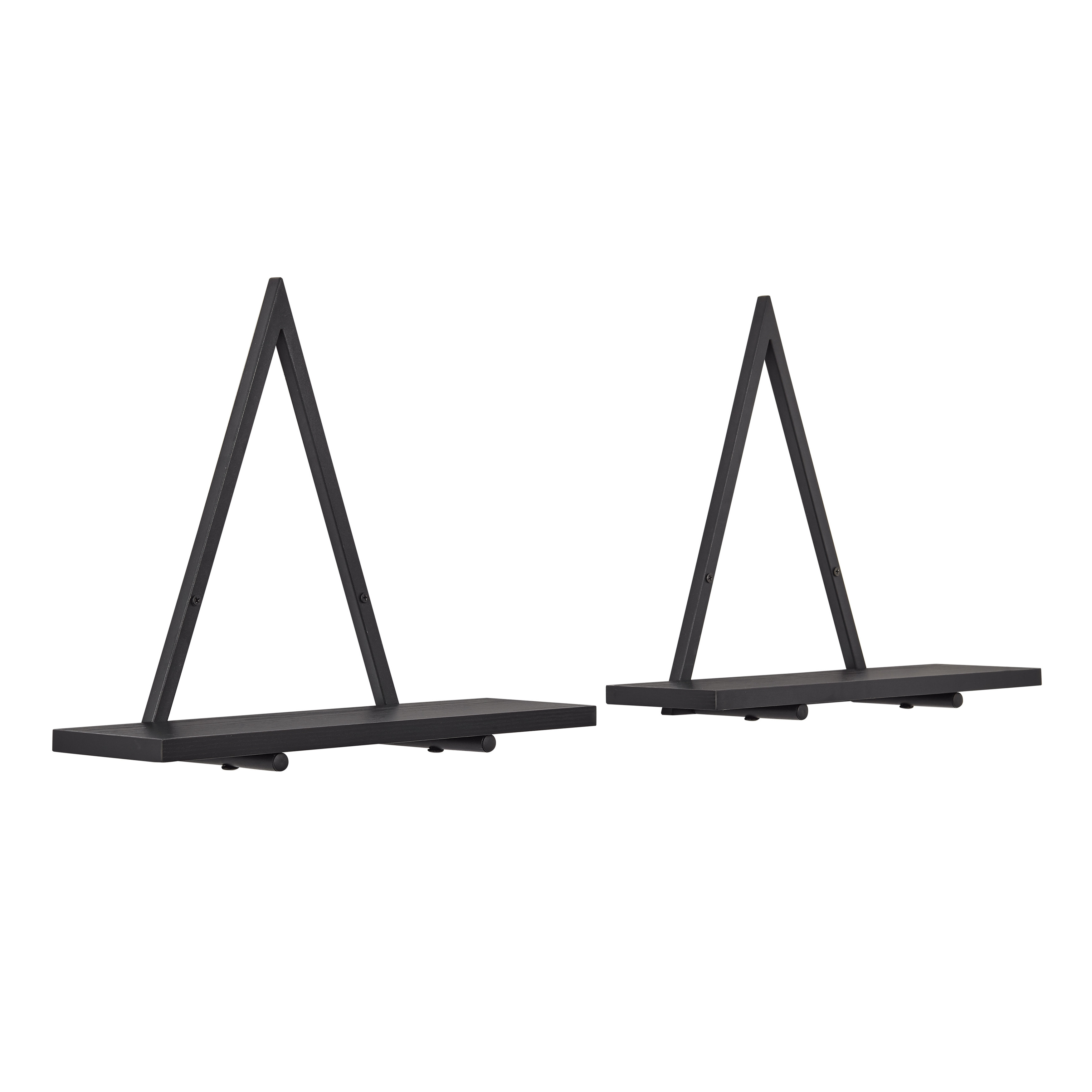 Ebern Designs Clydean Floating Reversible Triangle Wall Shelves ...