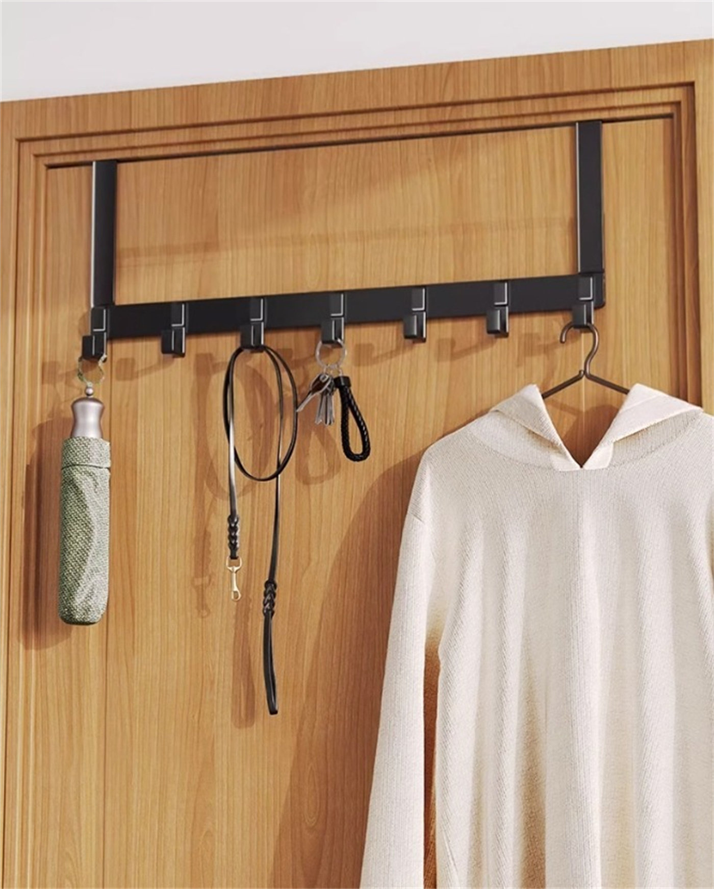 Rebrilliant Aluminum Alloy Over-The-Door Hook Rack | Wayfair