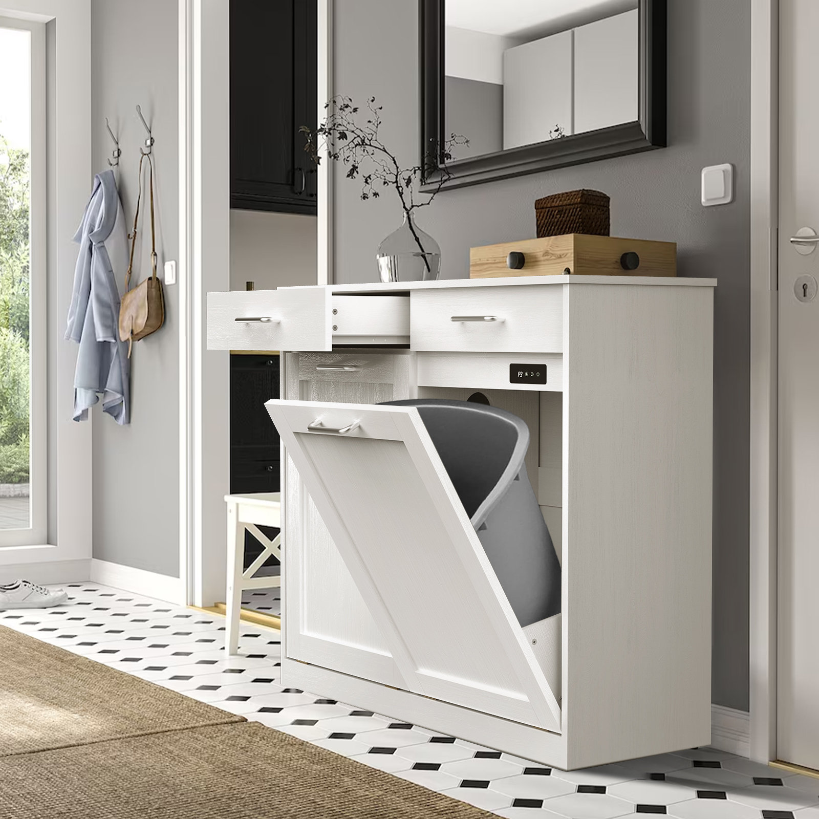 LOBERFVE Deodorizing Hidden Solid + Manufactured Wood Handle Multi ...