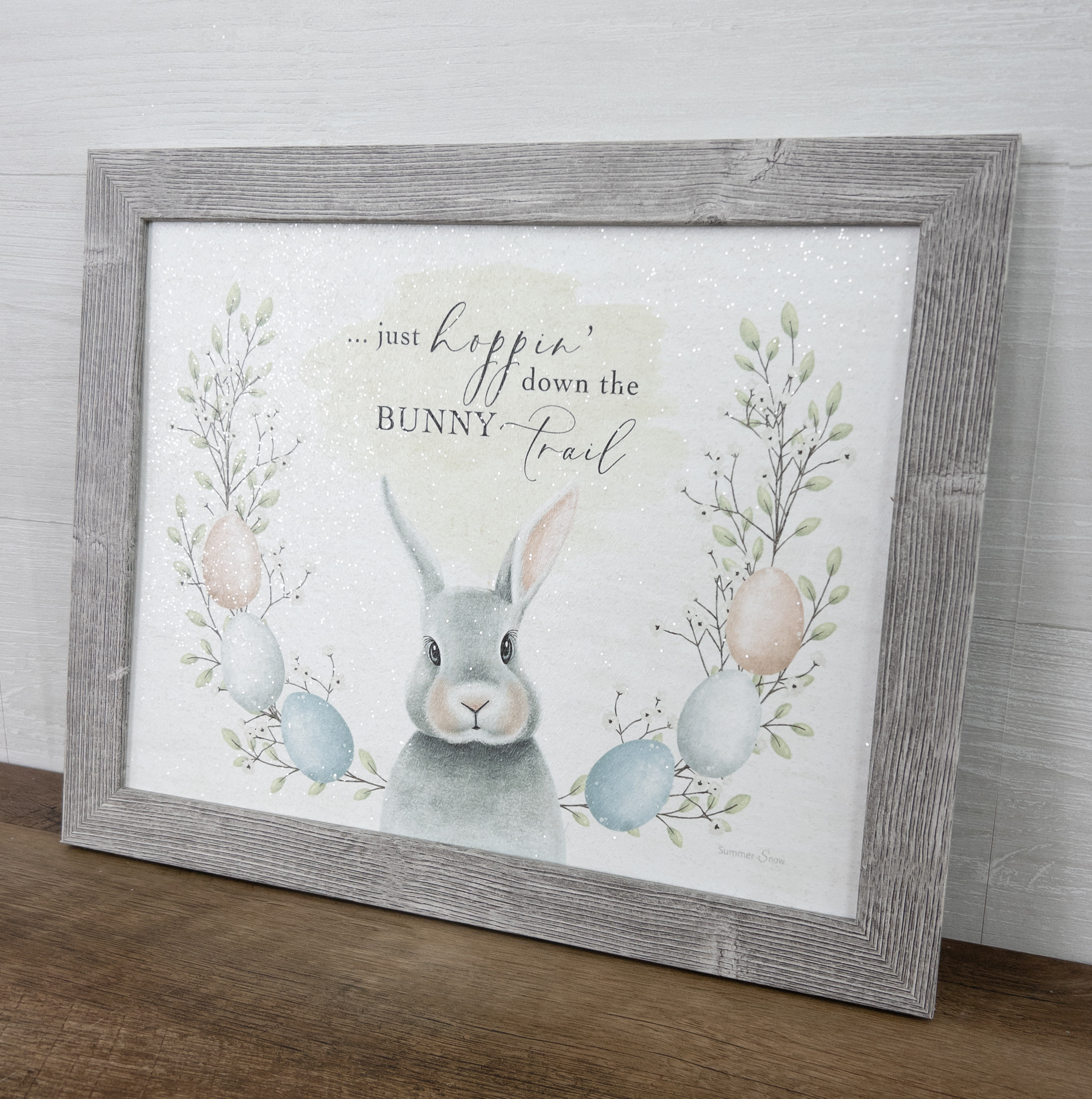 The Holiday Aisle® Just Hoppin' Down The Bunny Trail Framed On Paper ...