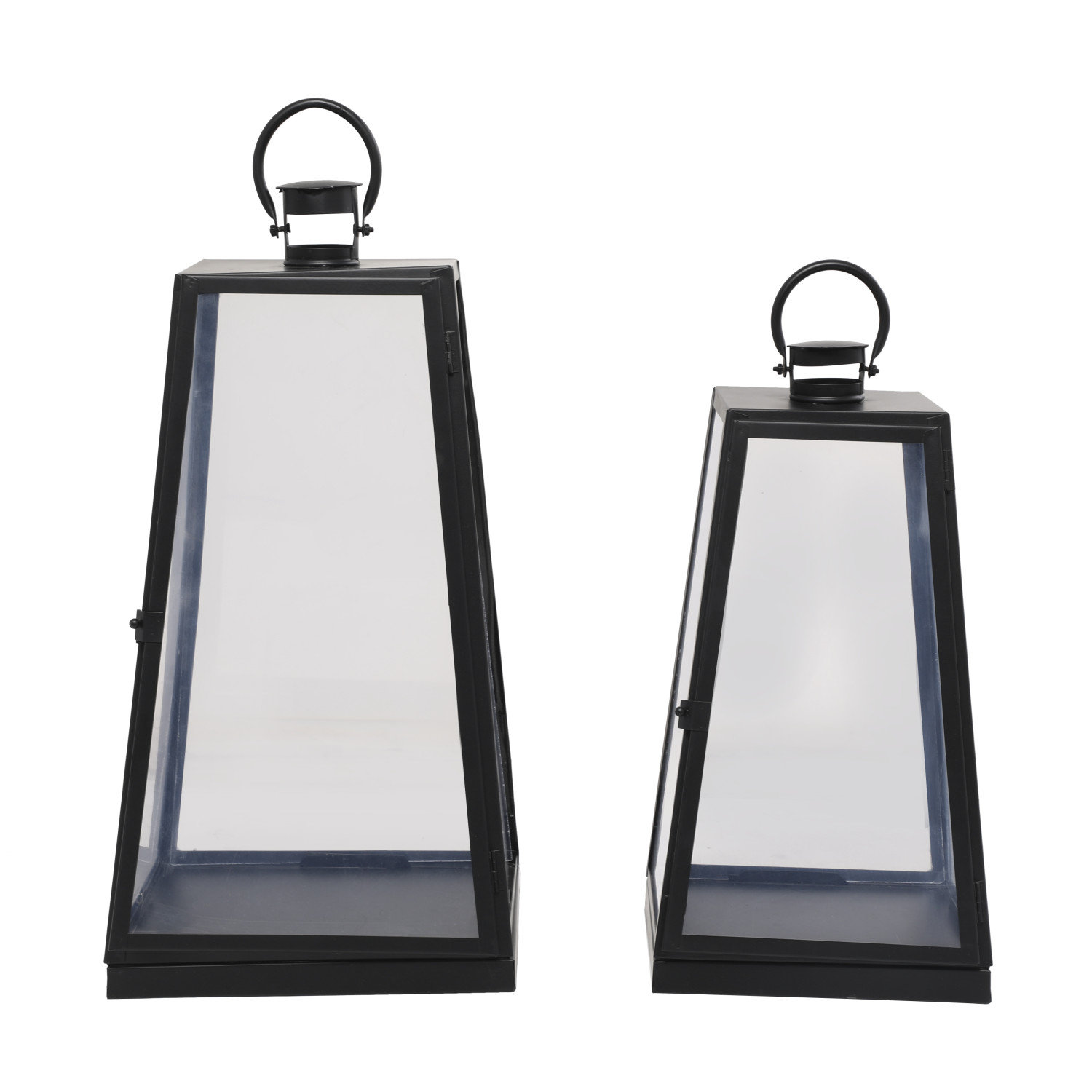 Longshore Tides Metal Tall Minimalist Decorative Indoor Outdoor Black ...