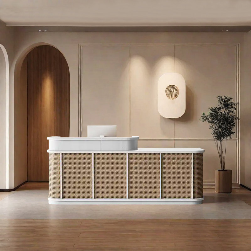 NBNKK Reception desk Large Writing Desk, Reception Desk, Commercial ...