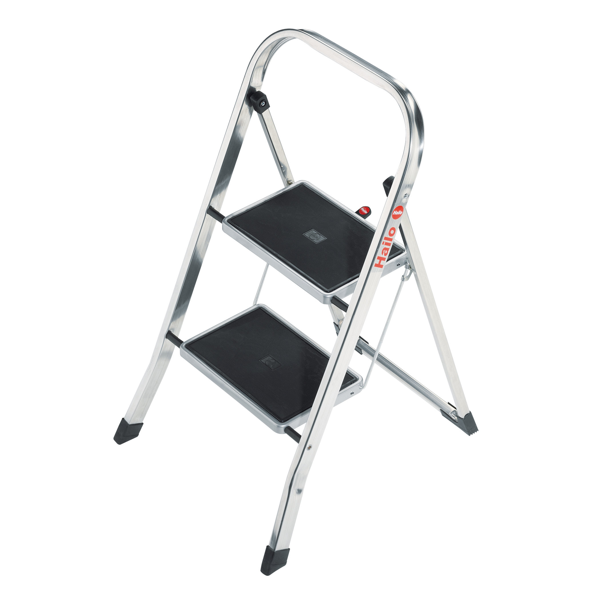 Hailo USA Inc. 2-Step Aluminum Step Stool with 330 lb. Load Capacity ...