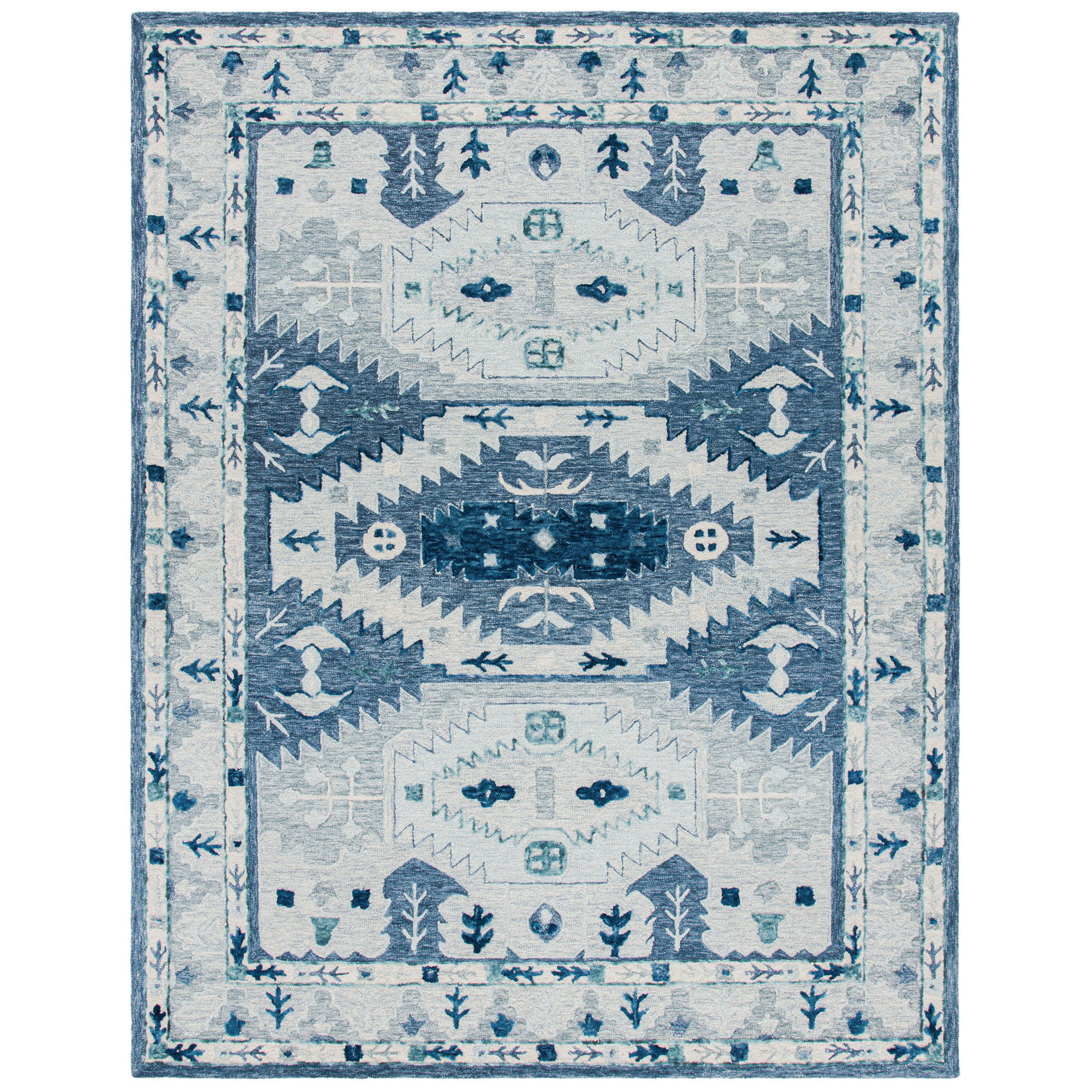 Dakota Fields Lanagan Hand Tufted Wool Southwestern Rug & Reviews | Wayfair