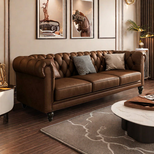 Lifton Light Luxury Modern Simple Sofa 84.65'' Upholstered Sofa | Wayfair