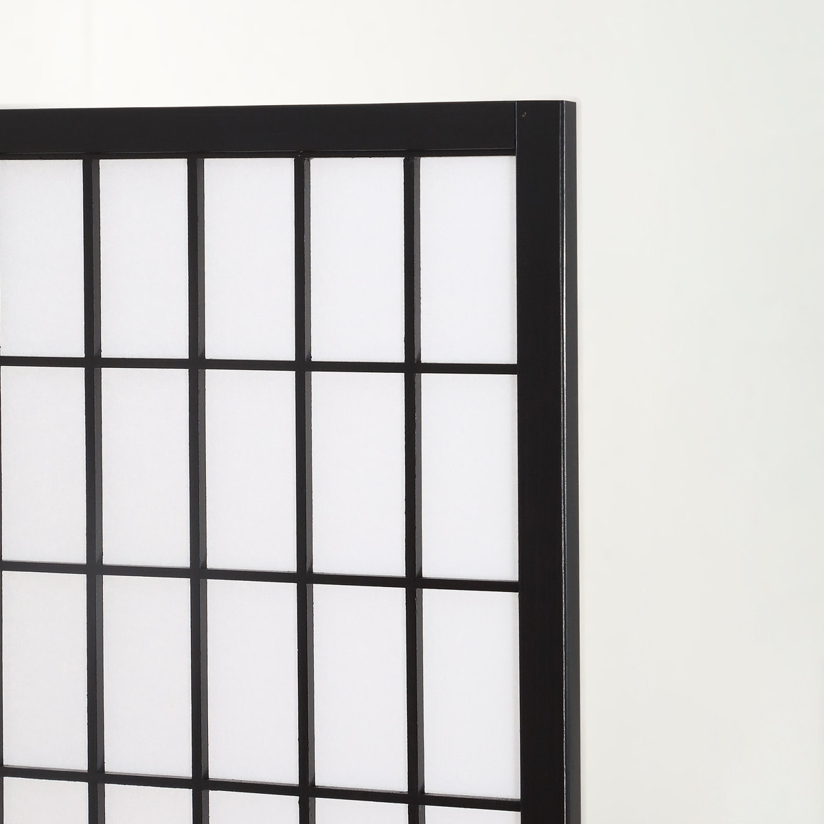 Latitude Run® 4-Panel Japanese-Inspired Room Divider - Wood Frame ...
