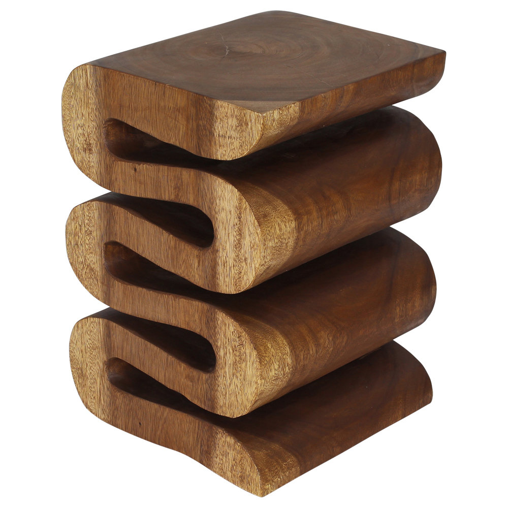 Foundry Select Raechell Solid Wood Abstract End Table & Reviews | Wayfair