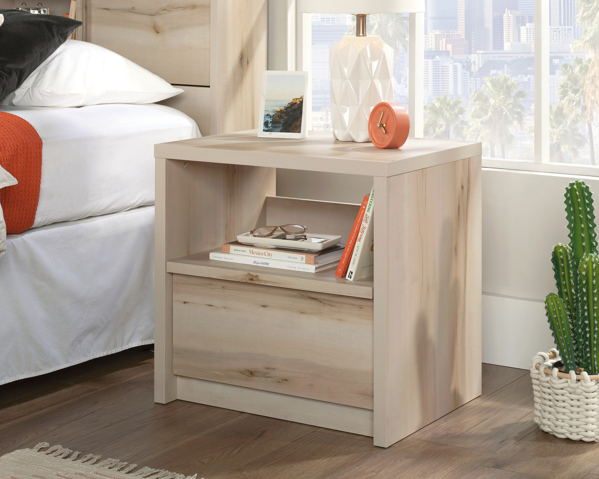 Millwood Pines Harvey Park Night Stand Pacific Maple | Wayfair
