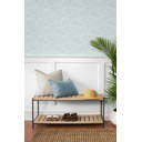 House of Hampton Sky Blue Bayside Waves Peel & Stick Wallpaper ...