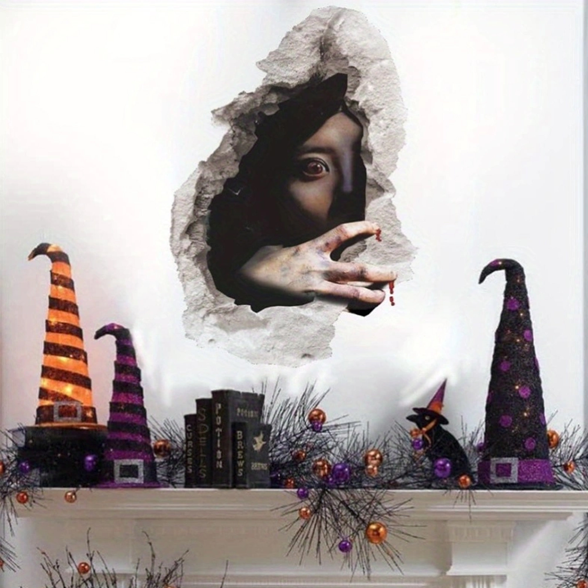 The Holiday Aisle® Halloween Horror 3D Stereo Wall Stickers, 3D ...