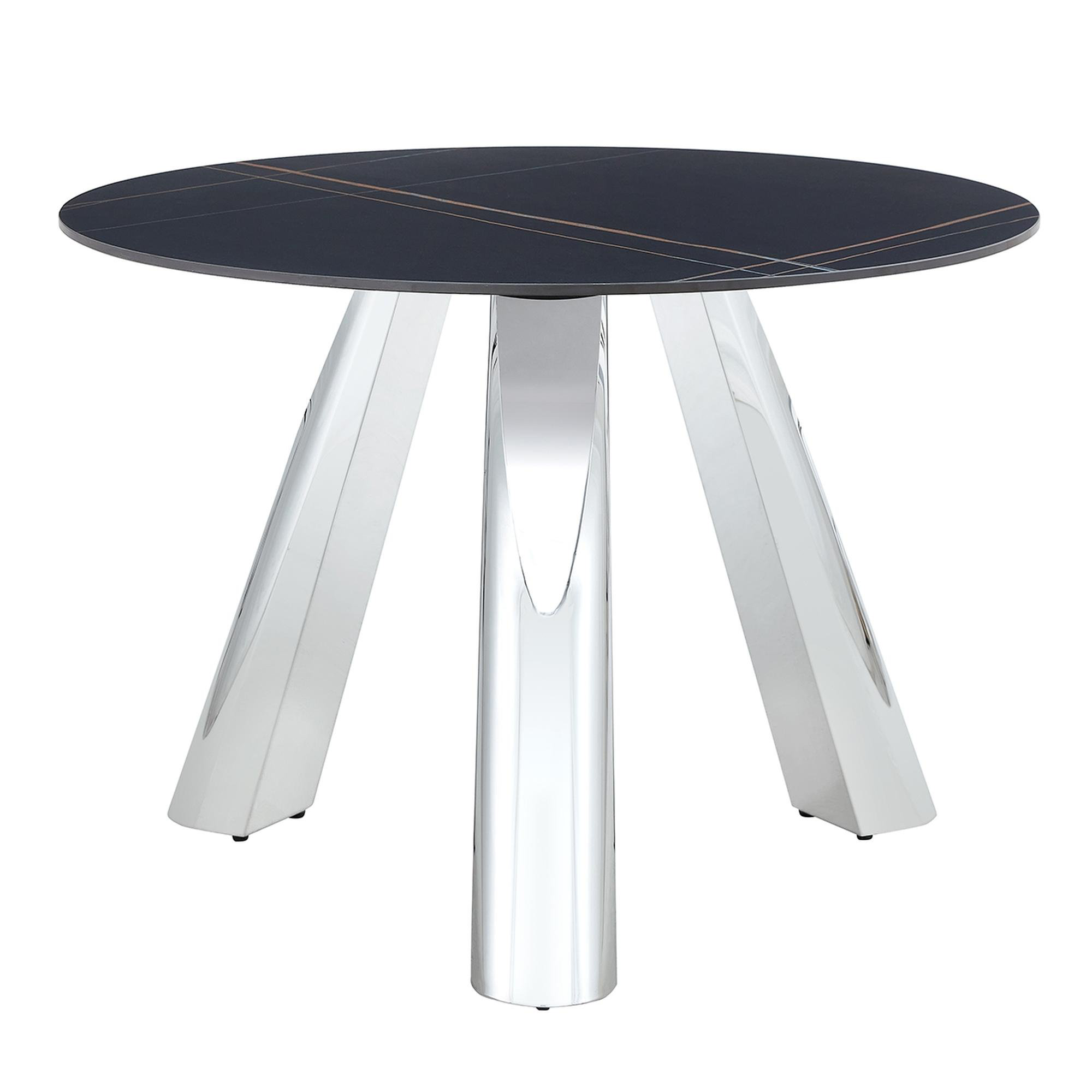 Ivy Bronx Stylish Elegant Coffee Table with Stainless Steel Legs | Wayfair
