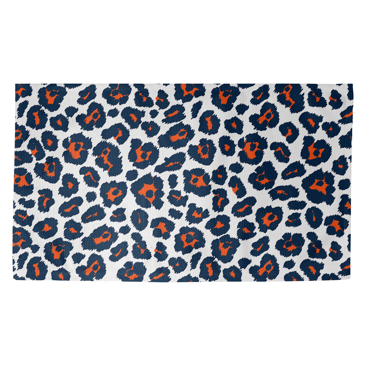 East Urban Home Denver Football Leopard Print Dobby Rug (W/ Non-Skid ...