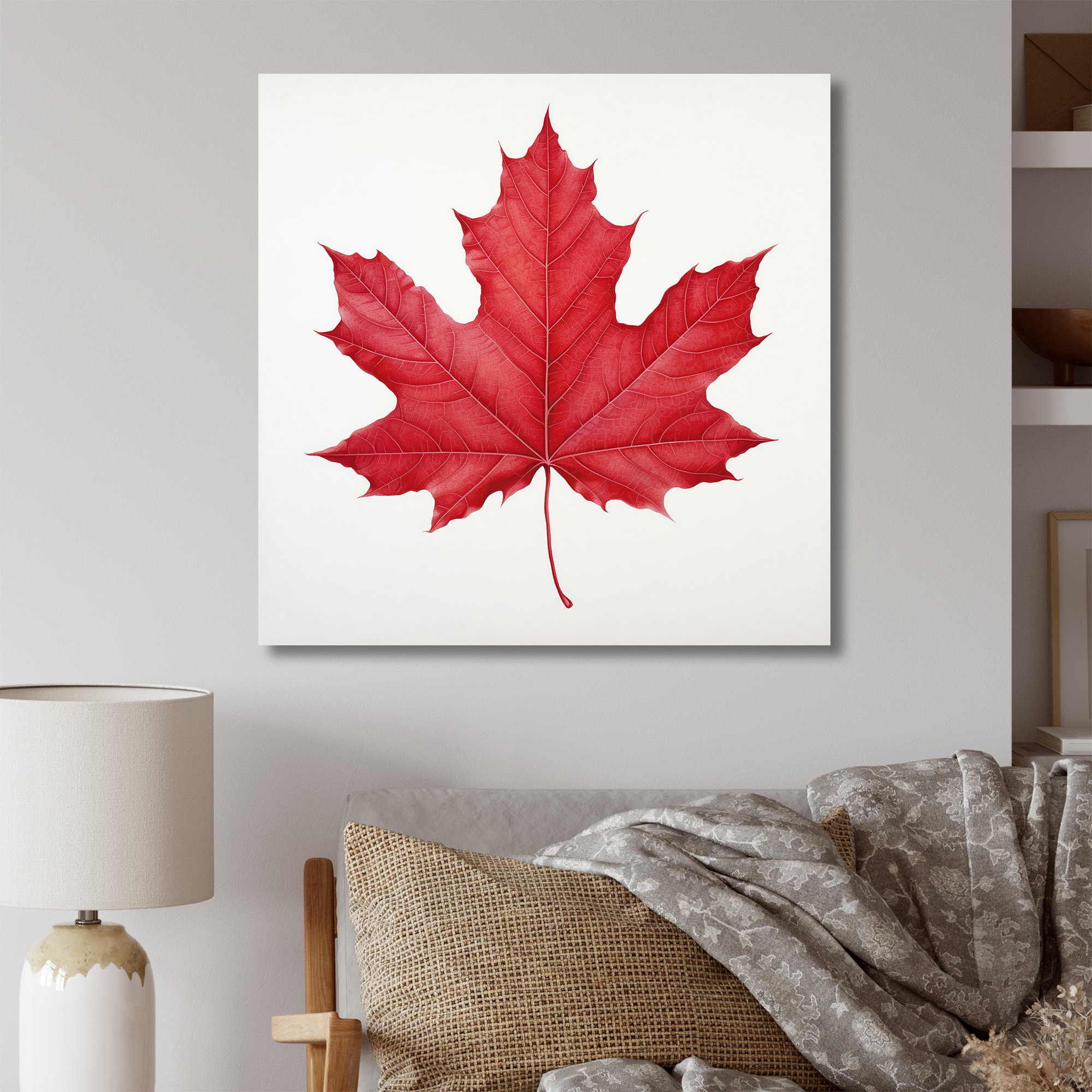 Winston Porter Scarlet Maple Leaf Simplicity II | Wayfair