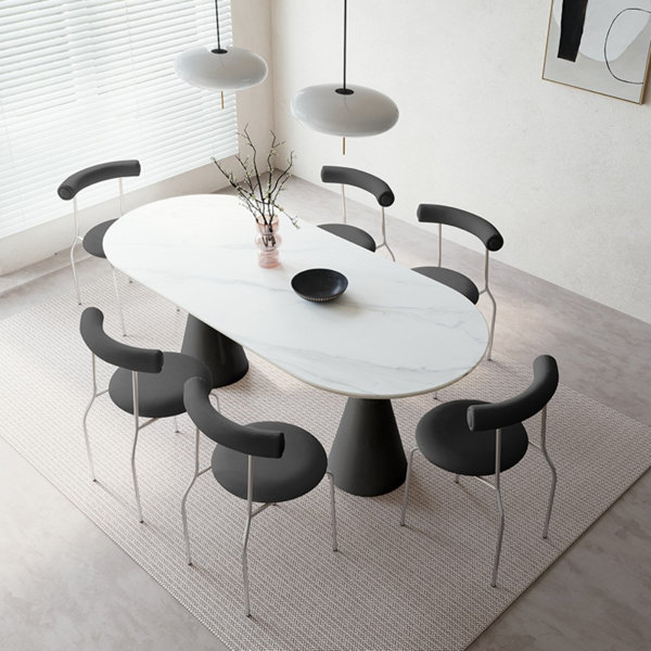 POWER HUT 7 - Piece Double Pedestal Dining Set | Wayfair