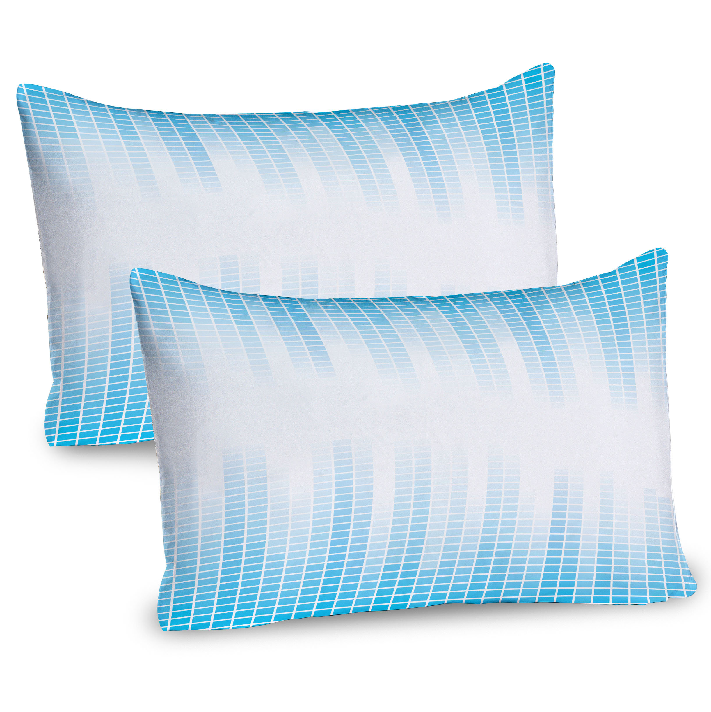 Ambesonne Modern Pillow Sham 2 Pack Geometric Squared Design White and ...