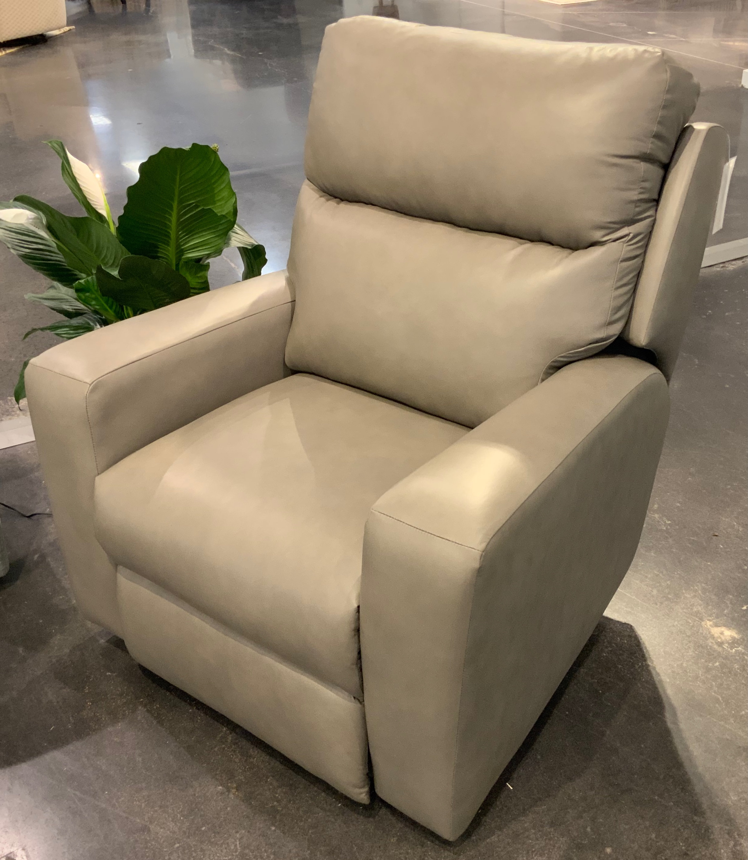 Southern Motion Bristol Leather Triple Power Headrest Wall Hugger Recliner with Next Level | Wayfair