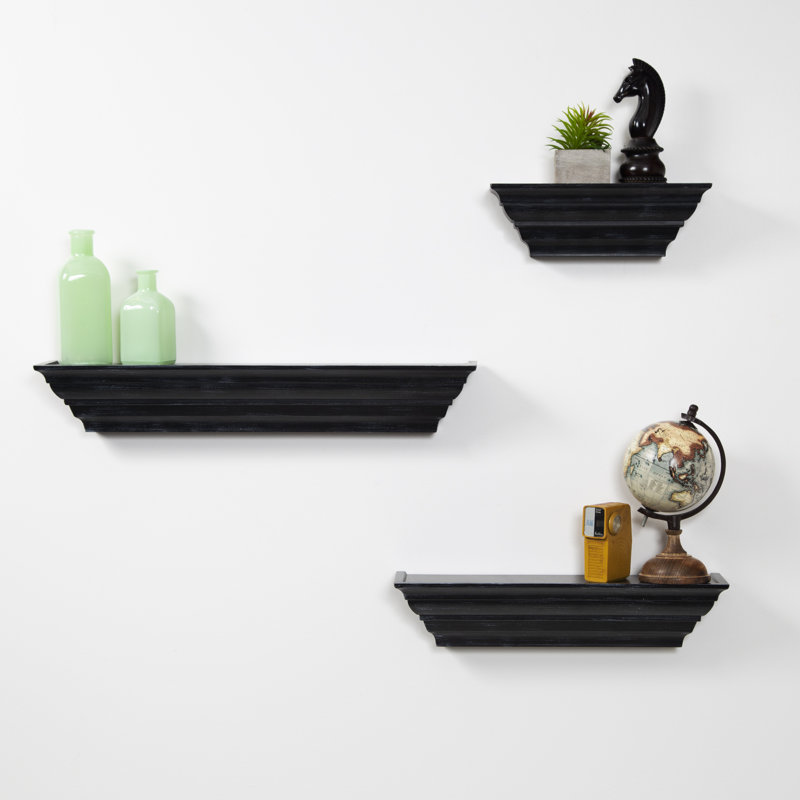 Highland Dunes Horley 3 Piece Floating Shelf & Reviews | Wayfair