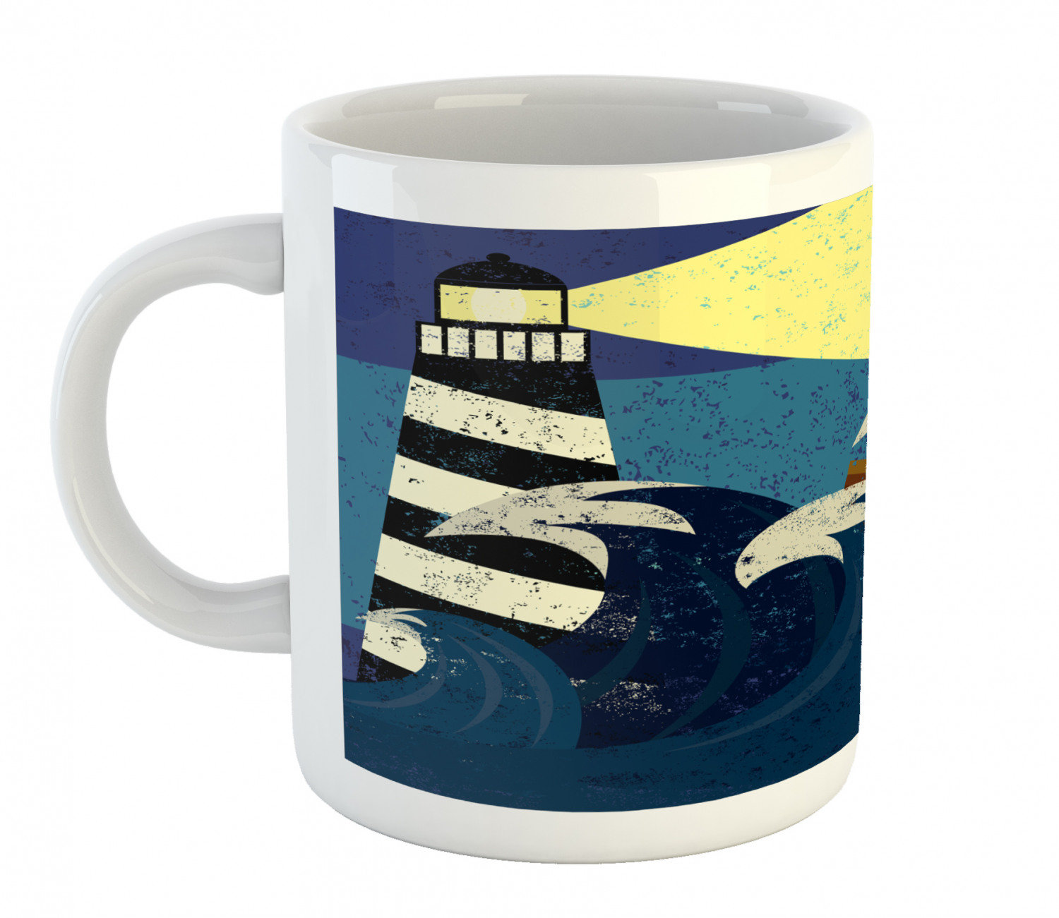 East Urban Home Lighthouse Coffee Mug | Wayfair