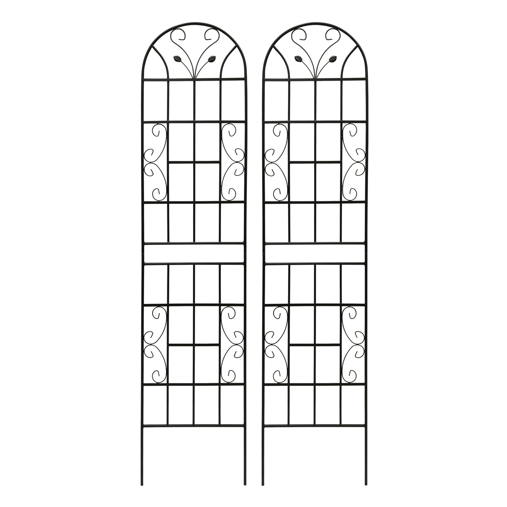 Red Barrel Studio® 2 Pack Metal Garden Trellis 86.7" X 19.7" Rustproof ...