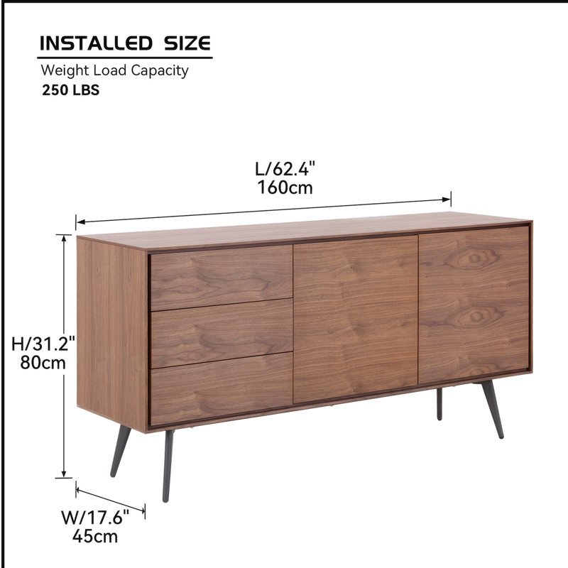 Corrigan Studio® Modern TV Stand Anti-Topple Design | Wayfair