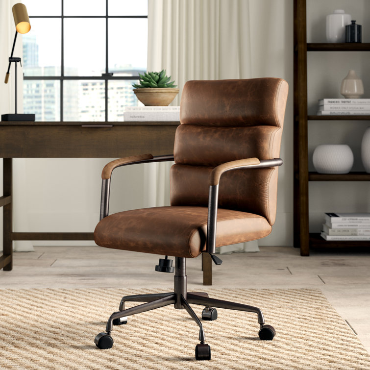 Greyleigh™ Springtown Genuine Leather Conference Chair & Reviews | Wayfair