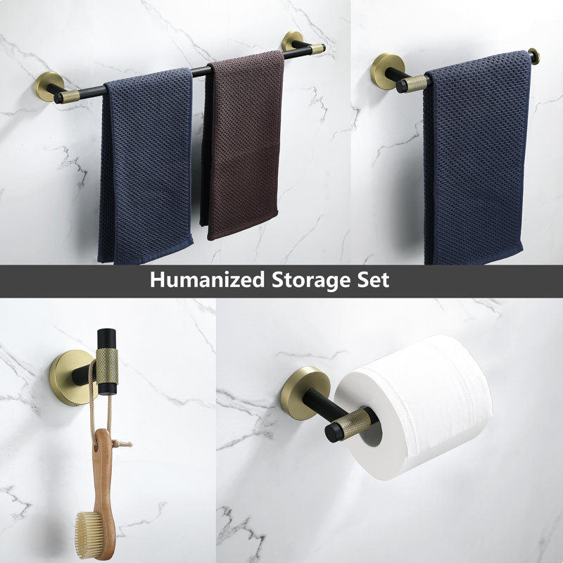 maiguoone 4 - Piece Bathroom Hardware Set | Wayfair