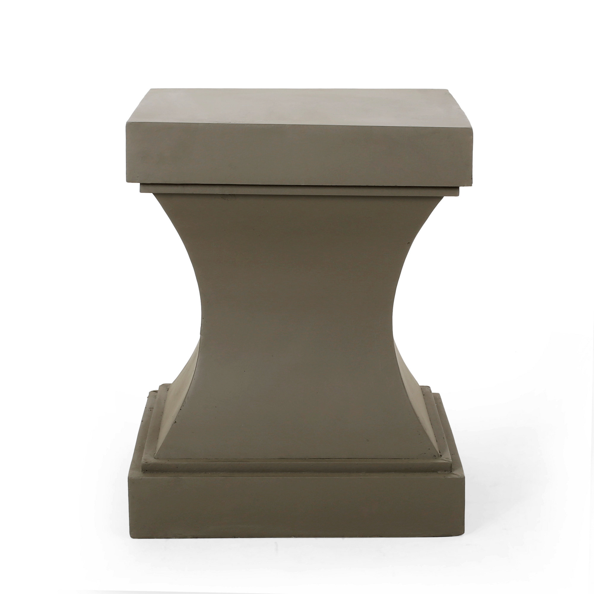 Winston Porter Outdoor Lightweight Concrete Side Table With Practical and Versatile | Wayfair