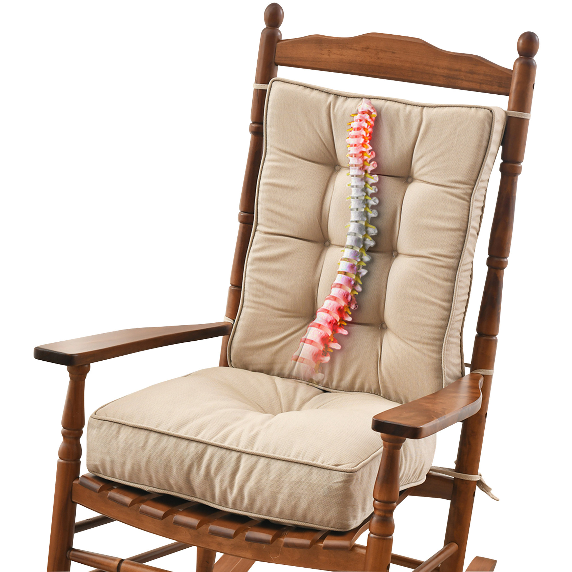 SUNROX Indoor/Outdoor Memory Foam Non Slip Rocking Chair Cushion ...