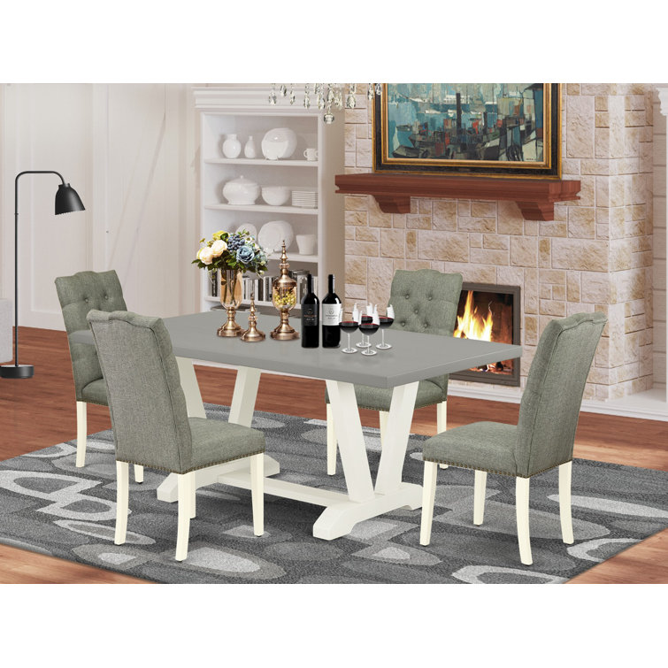 Red Barrel Studio® 5 - Piece Trestle Dining Set | Wayfair
