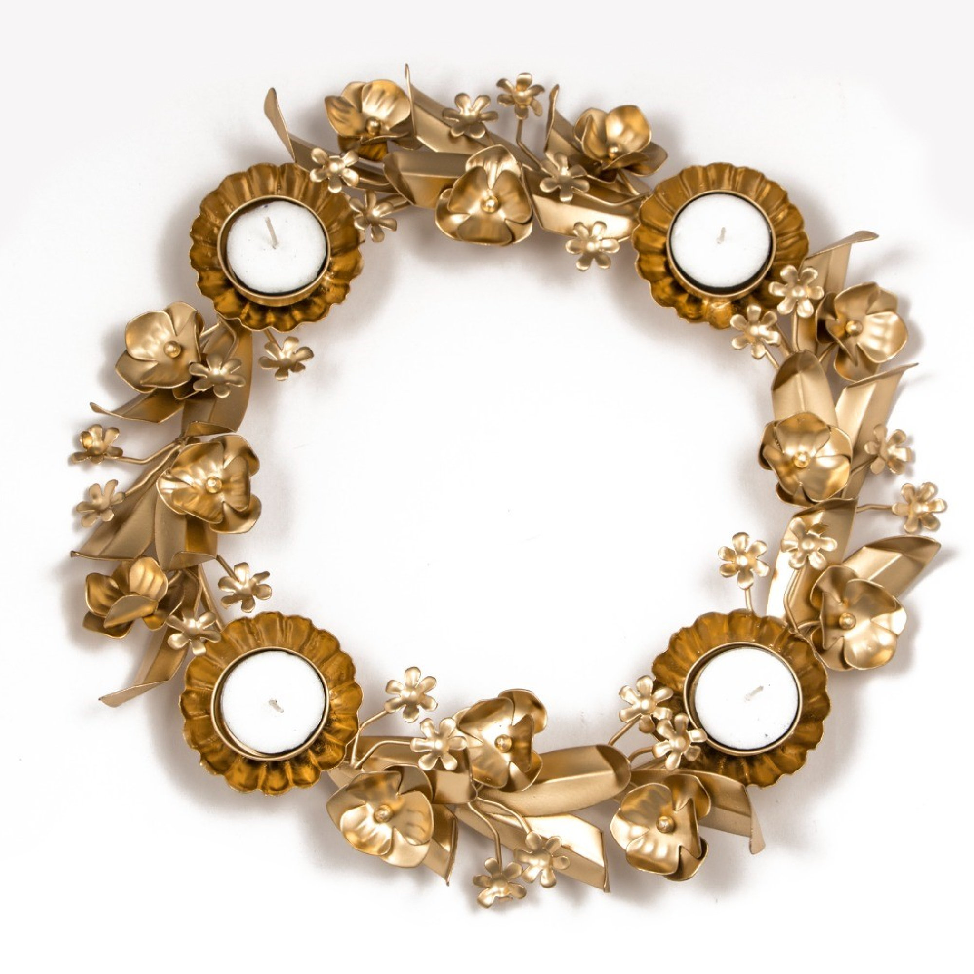 Mercer41 Gold Decorative Candle Ring | Wayfair